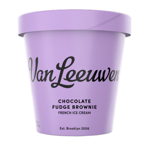 Van Leeuwen Chocolate Fudge Brownie Frozen Dessert 8 Count 8 Count