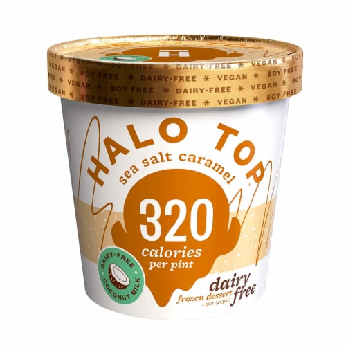 Halo Top® Non Dairy Pint, Sea Salt & Caramel Frozen Dessert, 128 fl oz ... Halo Top® Non Dairy Pint, Sea Salt & Caramel Frozen Dessert, 128 fl oz ...