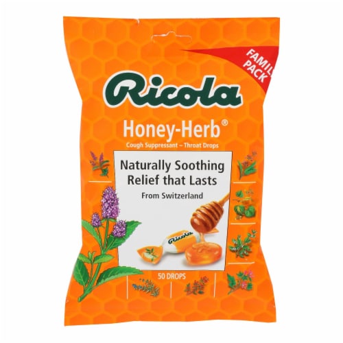 Ricola Cough Drops Honey Herb Case Of 12 50 Count Case Of 12