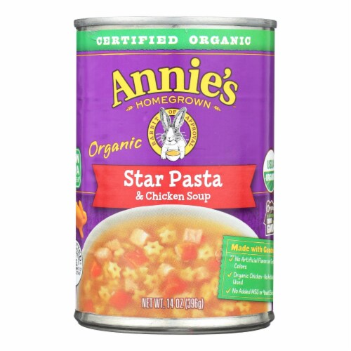 Annies Homegrown Soup Star Pasta And Chicken Soup Case Of 8 14