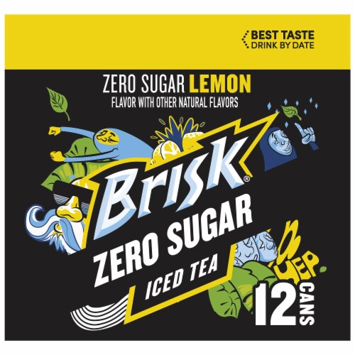 Brisk Zero Sugar Iced Sweet Tea with Lemon, 12 cans / 12 fl oz - Kroger Brisk Zero Sugar Iced Sweet Tea with Lemon, 12 cans / 12 fl oz - Kroger