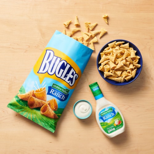 Bugles Crispy Corn Snacks Hidden Valley Ranch Flavor Snack Bag, 7 ct ... Bugles Crispy Corn Snacks Hidden Valley Ranch Flavor Snack Bag, 7 ct ...