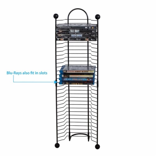 Atlantic 32 Light Weight Nested Media Storage Standalone Tower In Gunmetal 1 Smith S Food And