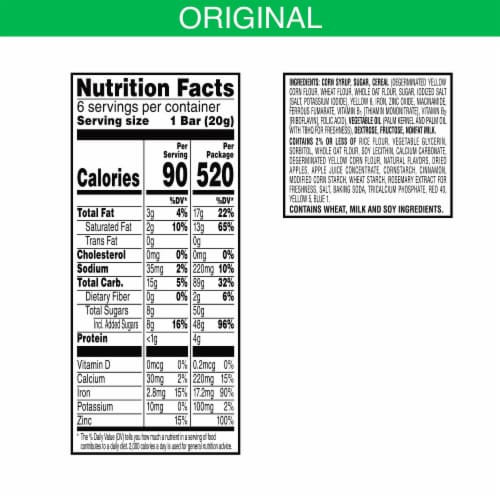 Kellogg's Apple Jacks Original Cereal Bars, 6 ct - Kroger Kellogg's Apple Jacks Original Cereal Bars, 6 ct - Kroger