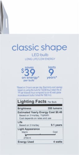 GE Soft White LED Classic Shape LED Bulb, 2 ct - Kroger GE Soft White LED Classic Shape LED Bulb, 2 ct - Kroger