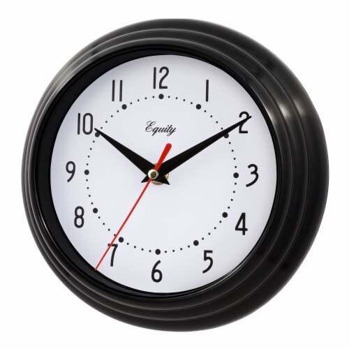 Equity Basics Analog Quartz Wall Clock - Black, 8 in - Smith’s Food and ... Equity Basics Analog Quartz Wall Clock - Black, 8 in - Smith’s Food and ...