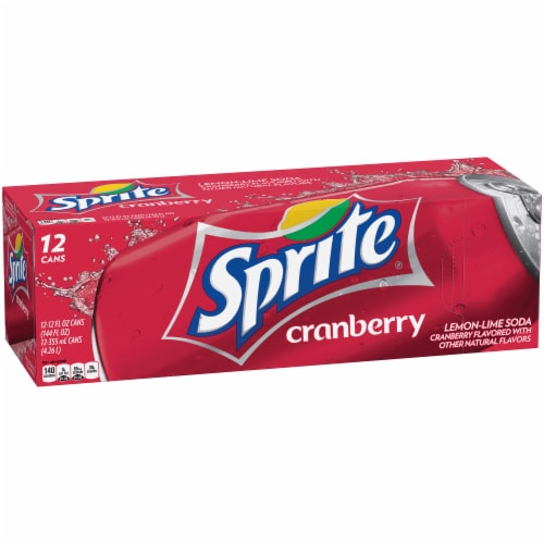 Sprite Lemon Lime Cranberry Soda Can, 12 pk / 12 fl oz - Kroger Sprite Lemon Lime Cranberry Soda Can, 12 pk / 12 fl oz - Kroger