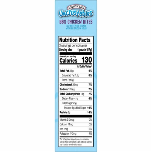 Smucker's Uncrustables BBQ Chicken Bites 6 Count, 6 oz - Kroger Smucker's Uncrustables BBQ Chicken Bites 6 Count, 6 oz - Kroger