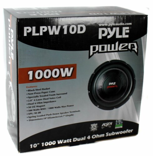 Pyle PLPW10D Power 10 Inch 1000 Watt 4 Ohm Car Audio Dual Voice Coil ... Pyle PLPW10D Power 10 Inch 1000 Watt 4 Ohm Car Audio Dual Voice Coil ...
