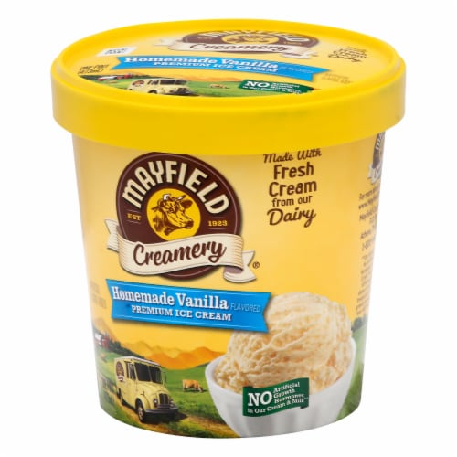 Mayfield Creamery Homemade Vanilla Flavored Premium Ice Cream 1 Pt