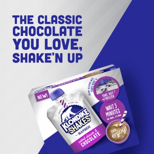 Klondike® Shakes Chocolate Milkshake Ice Cream Pouches 6 Ct 5 Oz
