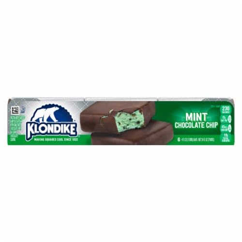 Klondike Mint Chocolate Chip Frozen Dairy Dessert Bars 6 Ct Kroger