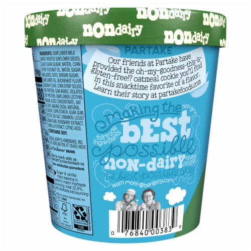 Ben And Jerrys Dairy Free Oatmeal Dream Pie™ Frozen Dessert Pint 16 Oz