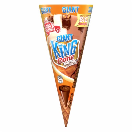 Good Humor Giant King Chocolate & Vanilla Frozen Dairy Dessert Cone, 1 ... Good Humor Giant King Chocolate & Vanilla Frozen Dairy Dessert Cone, 1 ...