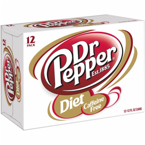 Dr Pepper Diet Caffeine Free Soda, 12 cans / 12 fl oz - Fred Meyer Dr Pepper Diet Caffeine Free Soda, 12 cans / 12 fl oz - Fred Meyer