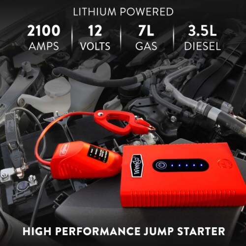 Weego 44 12 Volt Portable Lithium Jump Starter with Patented Smarty Clamps N44s 1 Kit Fry s Food Stores