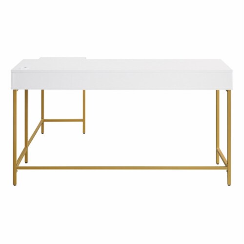 Modern life desk with gold metal legs store