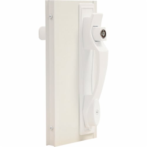 Larson White Heavy-Duty Keyed Push Button Door Latch CH2010301, 1 - Kroger Larson White Heavy-Duty Keyed Push Button Door Latch CH2010301, 1 - Kroger