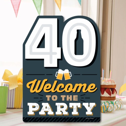 Big Dot Of Happiness Cheers And Beers To 40 Years Decor 40th Birthday