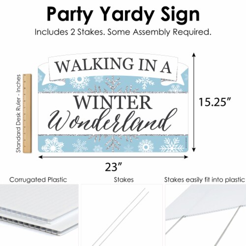 Big Dot of Happiness Winter Wonderland Decor Walking in a Winter ... Big Dot of Happiness Winter Wonderland Decor Walking in a Winter ...