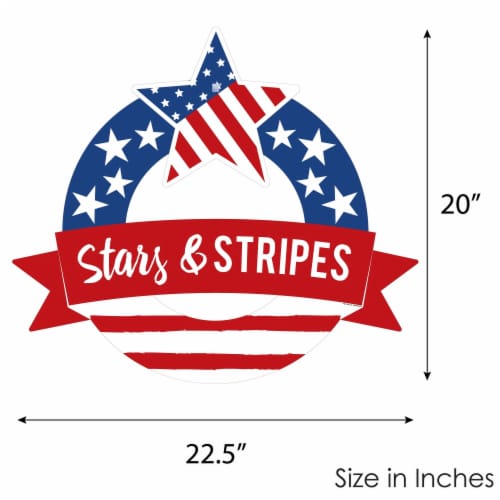 Big Dot Of Happiness Stars And Stripes Outdoor Patriotic Party Decor