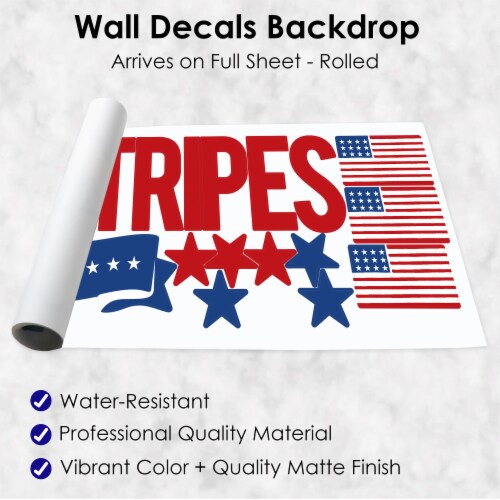 Big Dot Of Happiness Stars And Stripes Peel And Stick Patriotic Party Wall