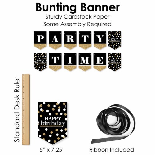 Big Dot Of Happiness Adult Happy Birthday Gold Diy Party Snack Bar