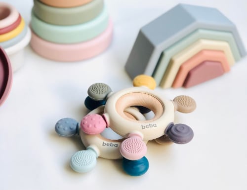 Silicone Rainbow Stacker for Toddlers, Montessori Nesting Blocks, 5 ... Silicone Rainbow Stacker for Toddlers, Montessori Nesting Blocks, 5 ...