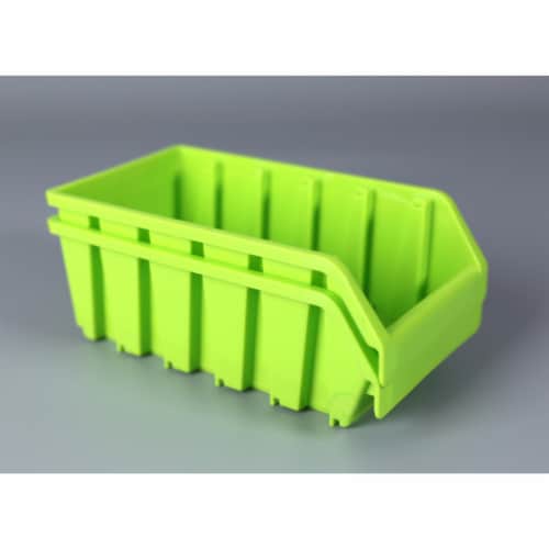 Basicwise Plastic Storage Stacking Bins Green Pack Of 6 Green Set