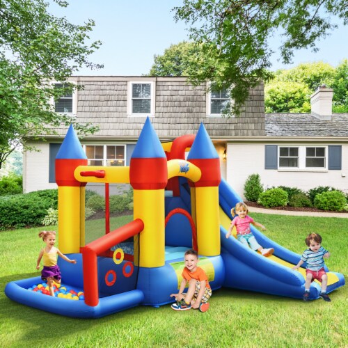 Costway Inflatable Bounce House Slide Bouncer Kids Castle Jumper w ... Costway Inflatable Bounce House Slide Bouncer Kids Castle Jumper w ...