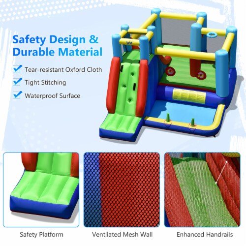 Costway Inflatable Bounce House 8-in-1 Kids Inflatable Slide Bouncer ... Costway Inflatable Bounce House 8-in-1 Kids Inflatable Slide Bouncer ...