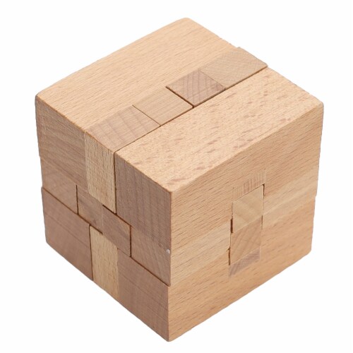 WE Games Solid Wood 3D Cube Puzzle, 1 unit - Kroger WE Games Solid Wood 3D Cube Puzzle, 1 unit - Kroger