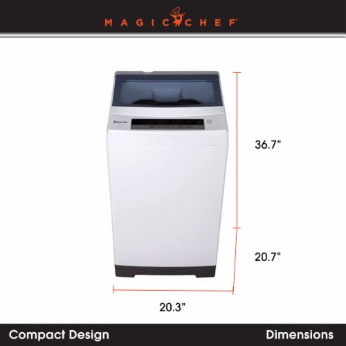 Magic Chef 1.7 Cubic Feet Top Load Compact Washing Machine with 6 Cycles White 1 Piece Smith s Food and Drug