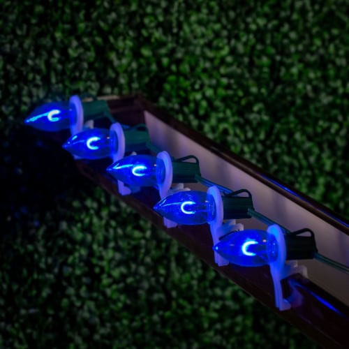 25 Pack C9 Led Outdoor Christmas Replacement Bulbs Blue C9 E17 Base