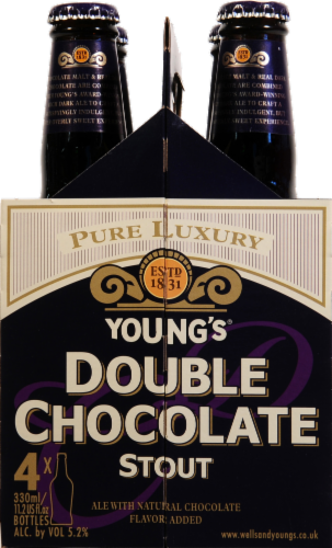 Youngs Double Chocolate Stout Beer Bottles 4 Bottles 12 Fl Oz Fred