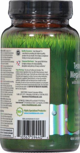 Irwin Naturals Testosterone Mega Boost Red Liquid Softgels 68 Ct Kroger