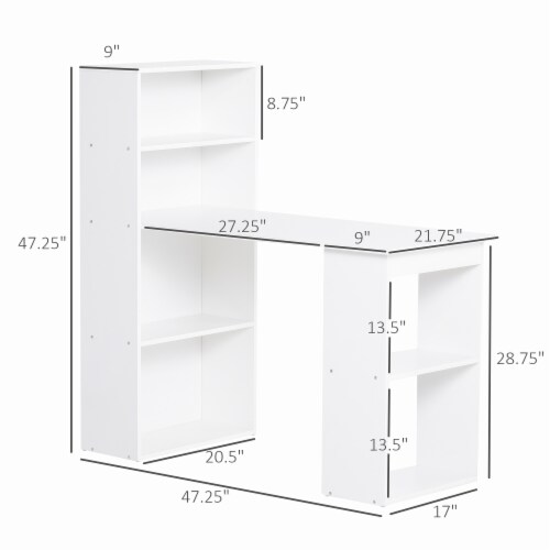 Small computer desk with bookshelf store