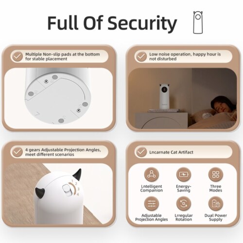 ROJECO Automatic Cat Toys Interactive Smart Teasing Pet LED Laser, ONE ... ROJECO Automatic Cat Toys Interactive Smart Teasing Pet LED Laser, ONE ...