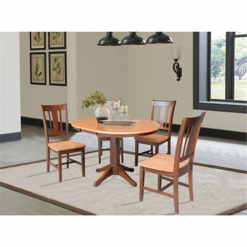 International Concepts 5 Piece Extendable Dining Set in Cinnamon, 1 ... International Concepts 5 Piece Extendable Dining Set in Cinnamon, 1 ...