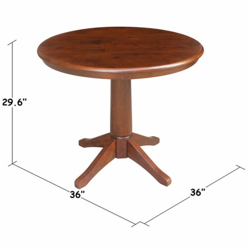 International concepts round top dining table store