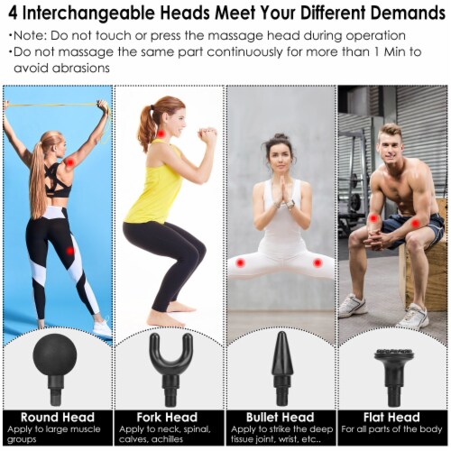 Massage Gun Deep Tissue Fascia Massager Rechargeable Percussion Muscle