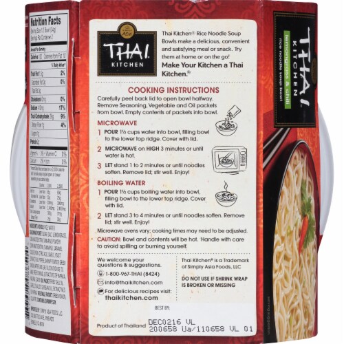 Thai Kitchen Lemongrass And Chili Rice Noodle Soup Bowl 24 Oz Ralphs
