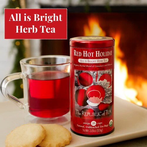 The Republic Of Tea Red Hot Holiday Caffeine Free Herbal Tea 36 Tea Bags 36 Tea Bags Kroger
