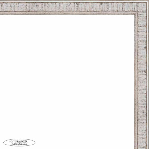 Pack Of 3 Rustic White Wood Picture Frames Uv Resistant Acrylic