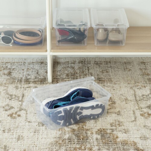 Iris Usa 20 Pack 5qt Plastic Storage Bin Tote Organizing Container With