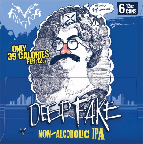 Flying Dog Deep Fake Non-Alcoholic IPA Beer, 6 cans / 12 fl oz - Kroger Flying Dog Deep Fake Non-Alcoholic IPA Beer, 6 cans / 12 fl oz - Kroger