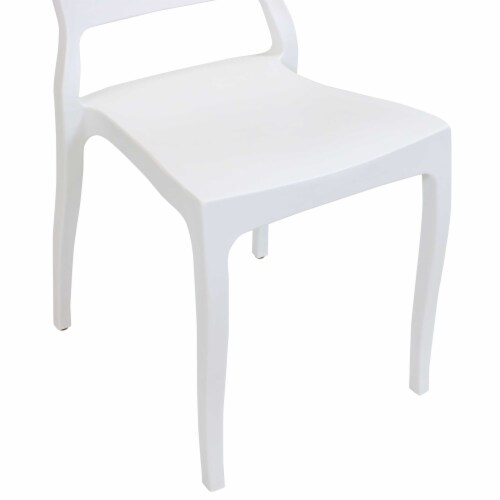 Outdoor plastic chairs white store