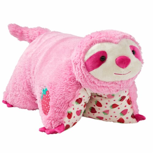 Pillow Pets Sweet Strawberry Scented Sloth Plush Toy, 1 ct - Harris Teeter Pillow Pets Sweet Strawberry Scented Sloth Plush Toy, 1 ct - Harris Teeter