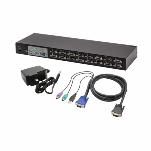 Syba 8-Port USB PS/2 Combo KVM Switch, 1 unit - Kroger Syba 8-Port USB PS/2 Combo KVM Switch, 1 unit - Kroger