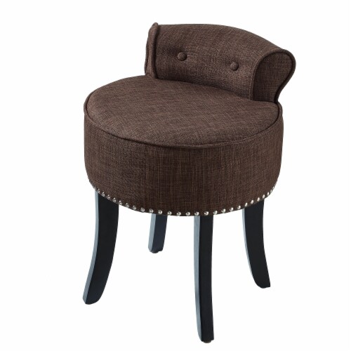 Linen vanity stool store